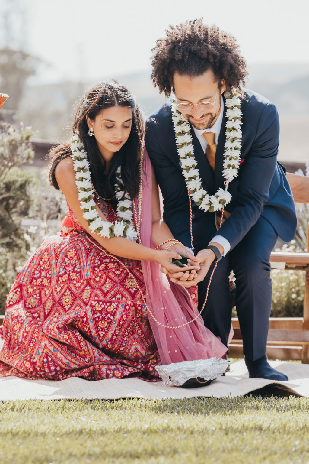 A Fusion Indian American Wedding at The Haven at Tomales - The Bloom Blog